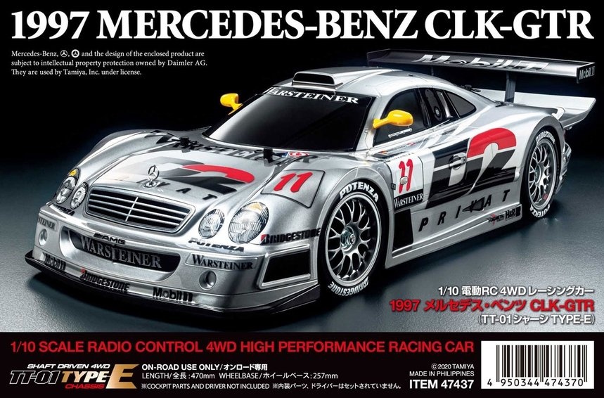 Tamiya 47437 Mercedes CLK-GTR 1997 TT-01E | RC AUTA - TAMIYA ...