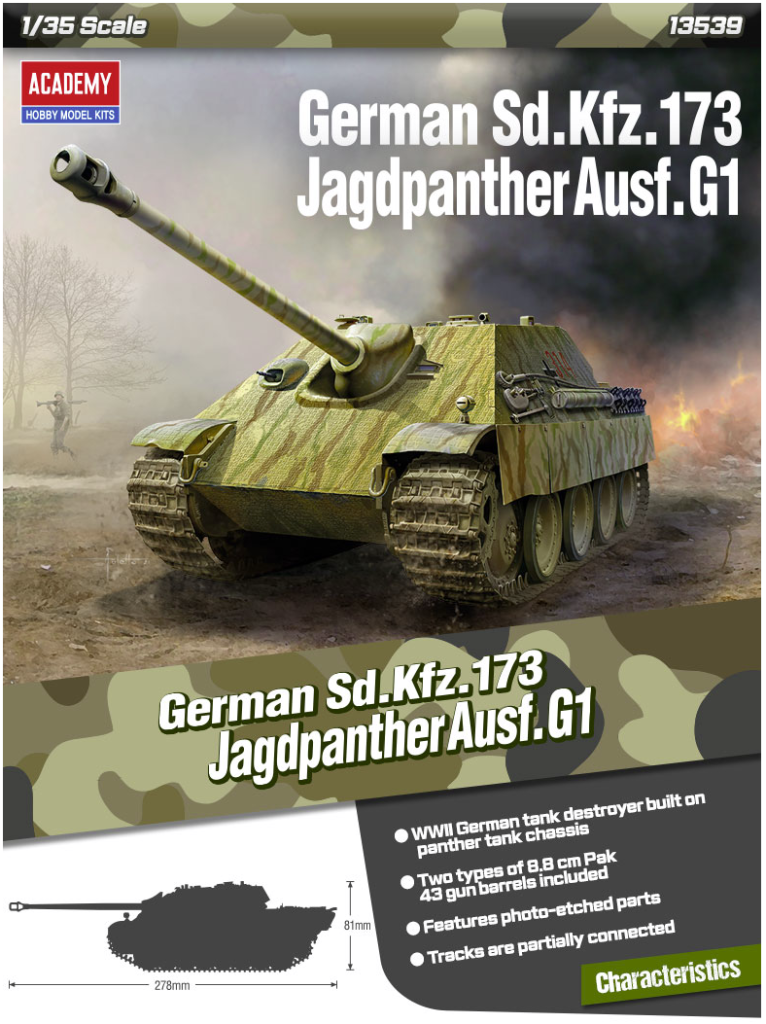 Academy 13539 Sd.Kfz.173 Jagdpanther Ausf.G1 1/35 | RC AUTA - TAMIYA ...