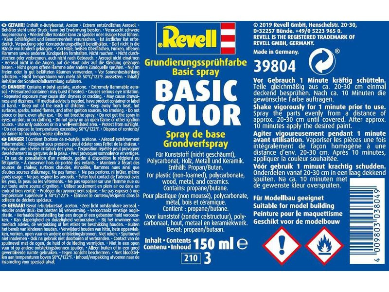 Revell podkladová barva Basic Color ve spreji 150ml | RC AUTA - TAMIYA ...