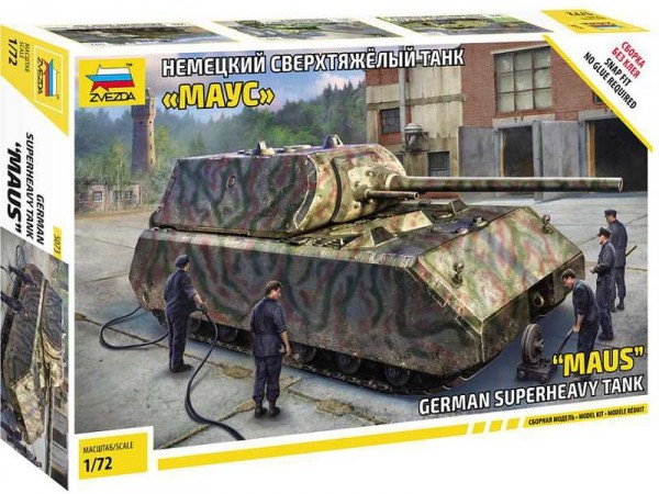 Zvezda Pz.Kpfw.VII Maus (1:72) | RC AUTA - TAMIYA - PLASTIKOVÉ MODELY ...